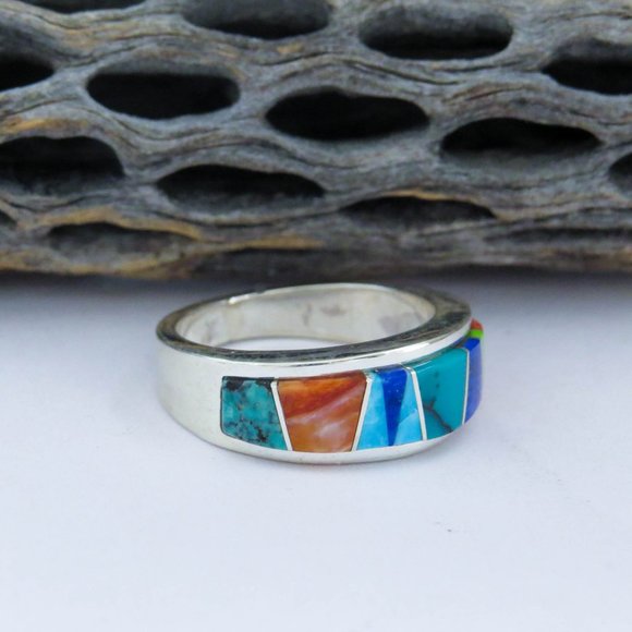 Native American | Accessories | Native American Turquoise Lapis Multi ...